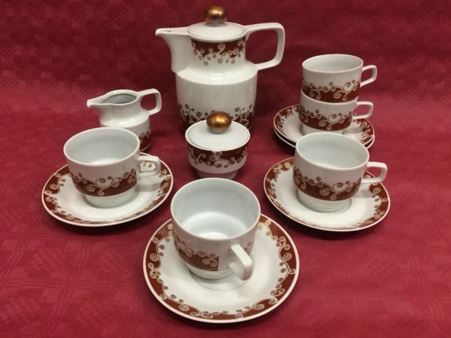 🍶🍶 KAFFEESERVICE CP Colditz Stadtlengsfeld Porzellan DDR 5 Personen 70er 🍶 EUR 39,90 - PicClick DE